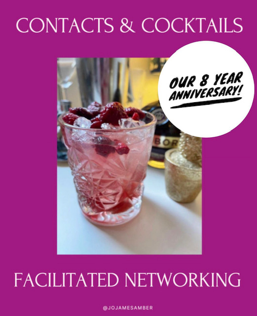 Online Networking Contacts and Cocktails facilitated networking